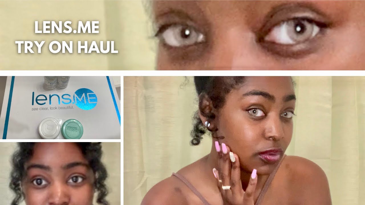 Lens.Me Colored Contact Try on Haul | Solotica - YouTube