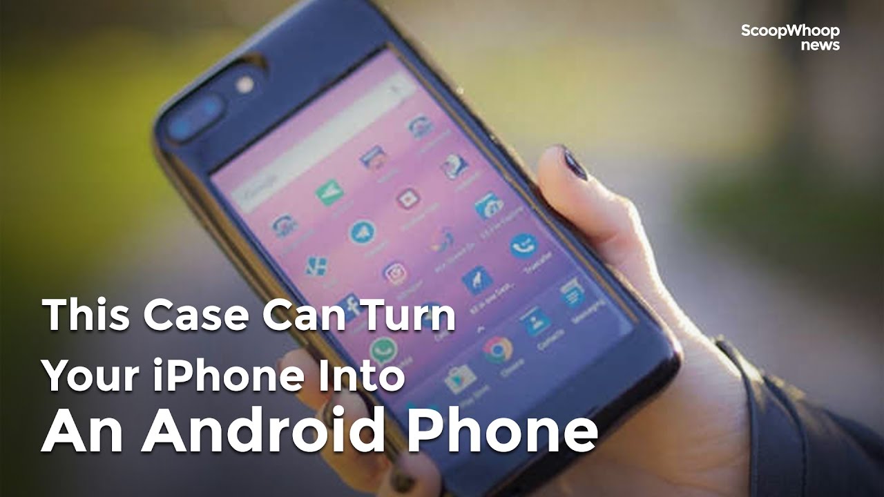 This Smartphone Case Can Turn Your iPhone Into An Android One! - YouTube