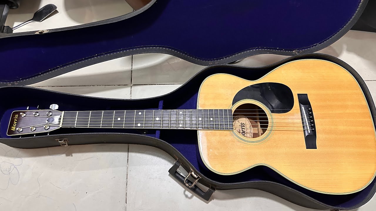 Đàn guitar acoustic Morris F20. Giá 2tr200k ( test guitar Morris F20 ...