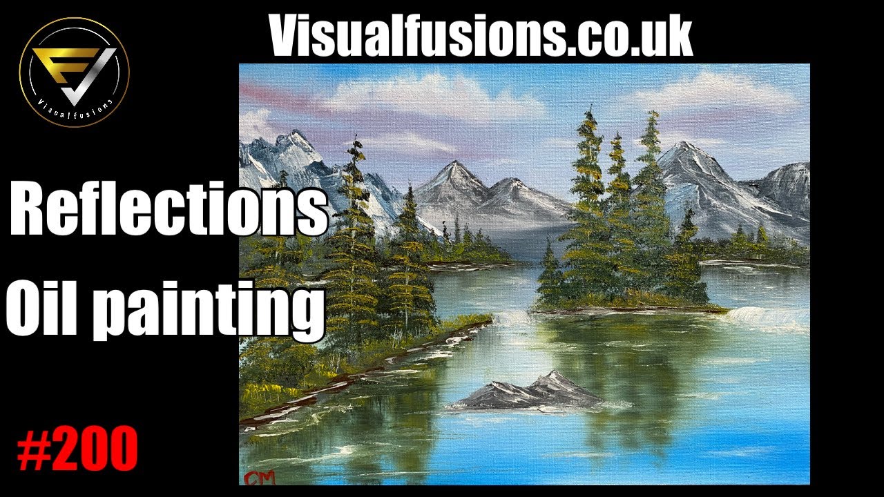 How To Paint - Reflections - Oil Painting 200 ! Live Art Tutorial #art ...