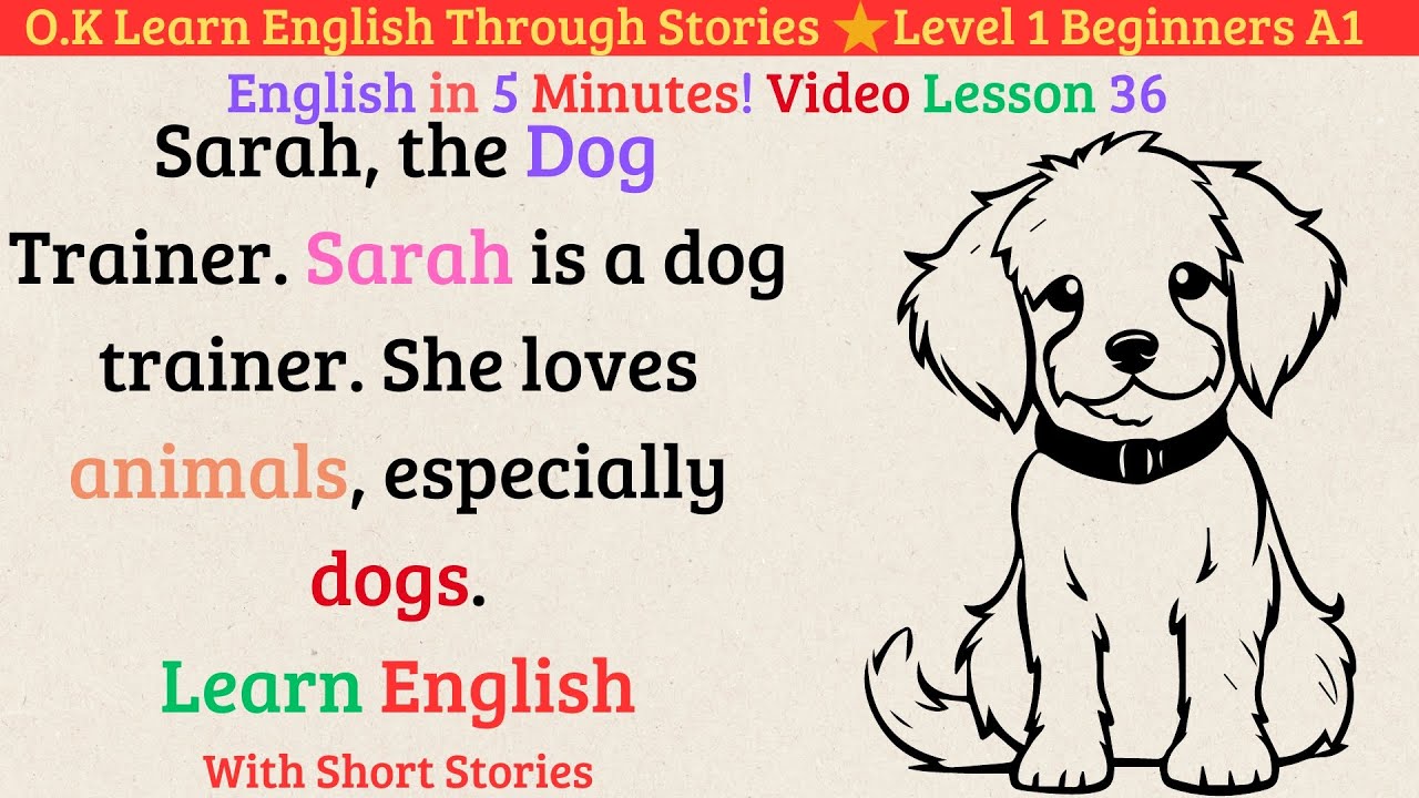 Learn English Through Story | Beginner Level Reading | Level 1 Graded ...