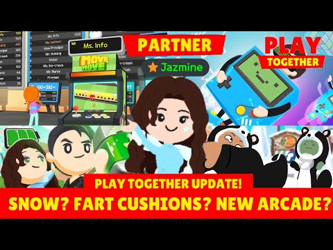 PLAY TOGETHER UPDATE - SNOW? FART CUSHIONS? NEW ARCADE & COSTUME ...