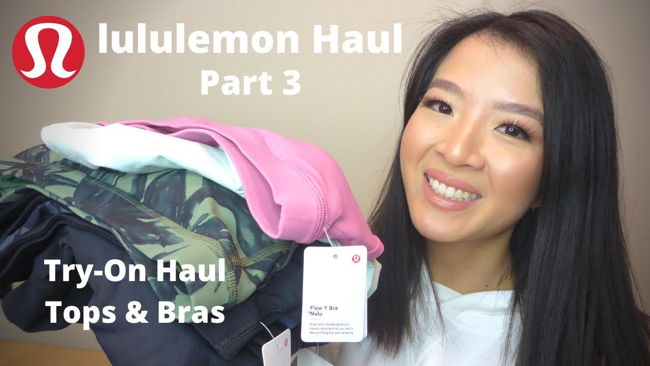 lululemon try-on haul Part 3: Tops and Bras (WMTM items) - YouTube