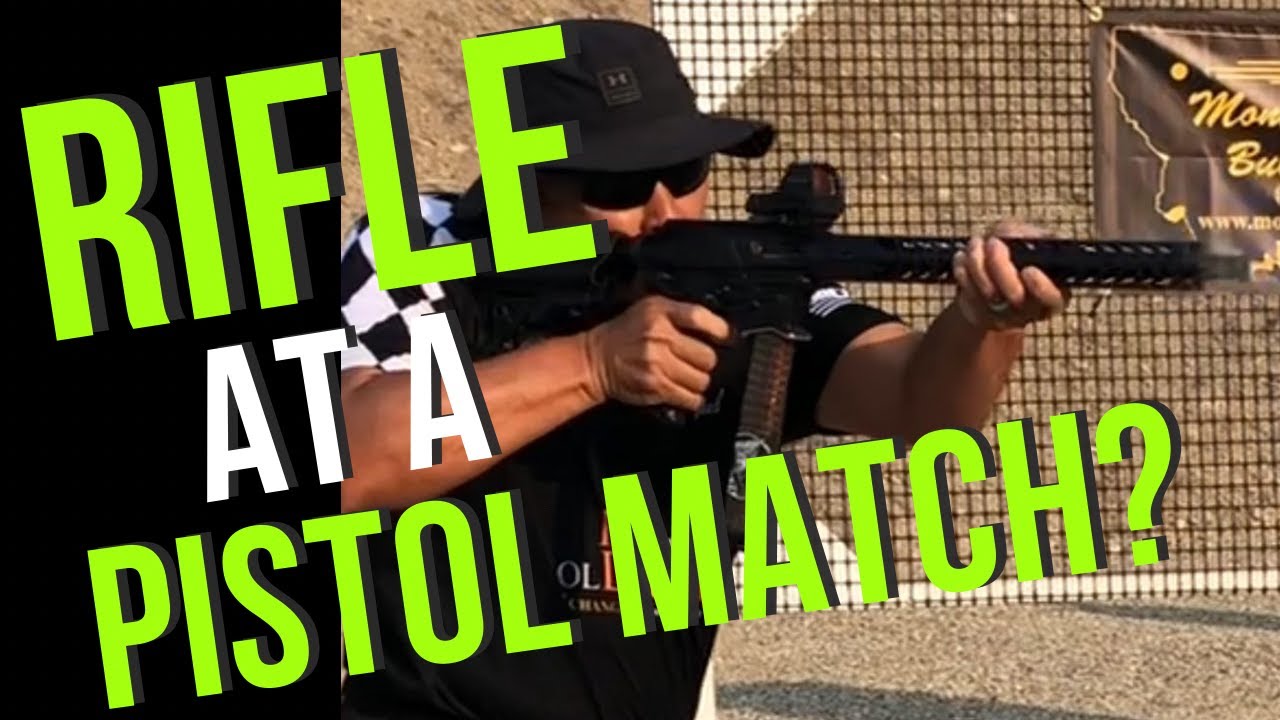 RIFLE AT A PISTOL MATCH - IDPA Beginner - YouTube
