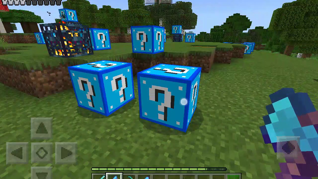 Minecraft MOD lacky block. - YouTube