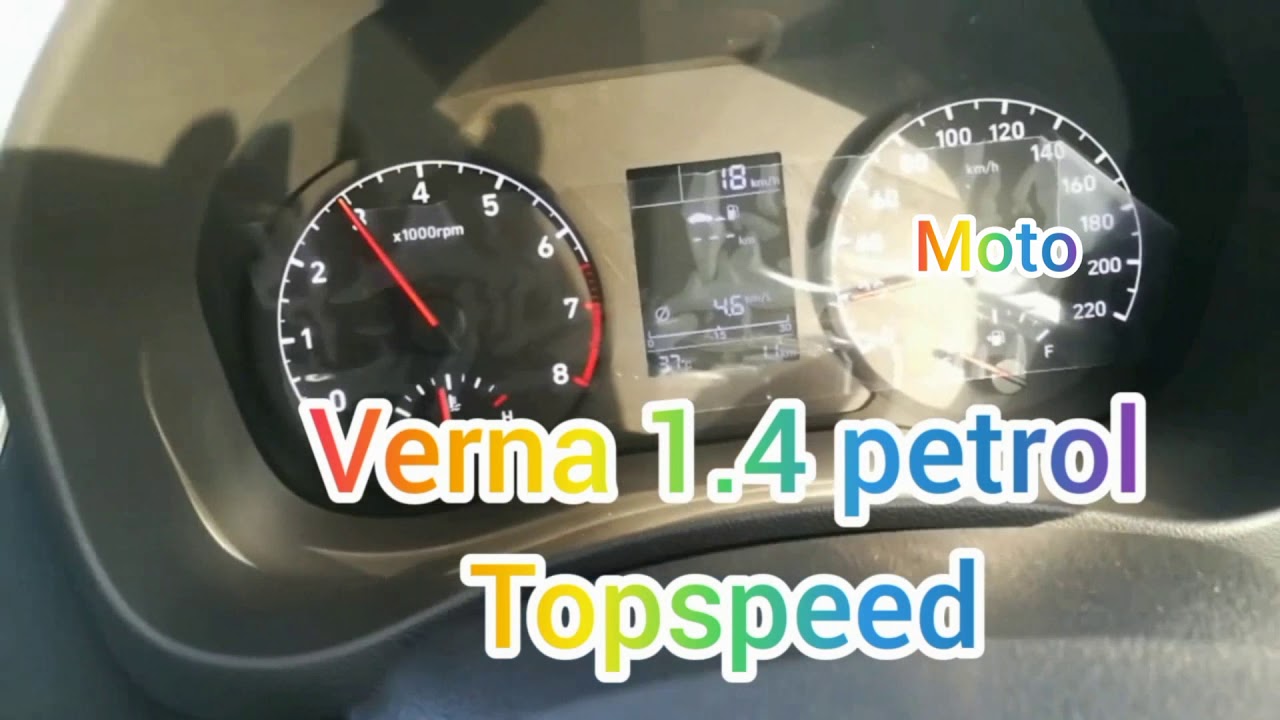 Hyundai verna 1.4 topspeed petrol vtvt ️👑😍.. - YouTube