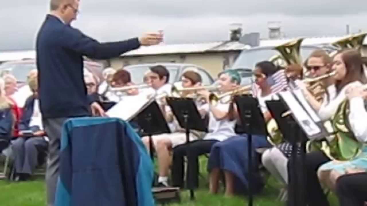 Scott Highlands Middle School band: Memorial Day 2015 - YouTube