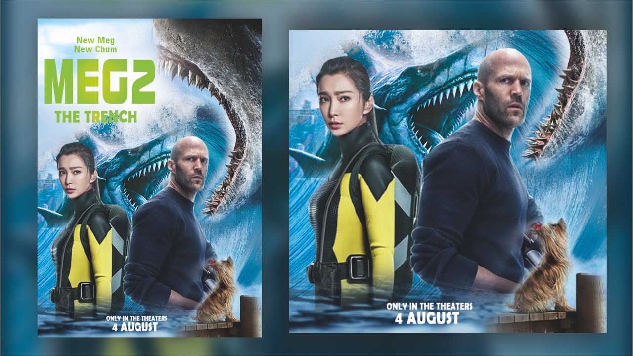 Meg 2 Movie Poster : Full Tutorial Photoshop Time Lapse ! | By Design ...