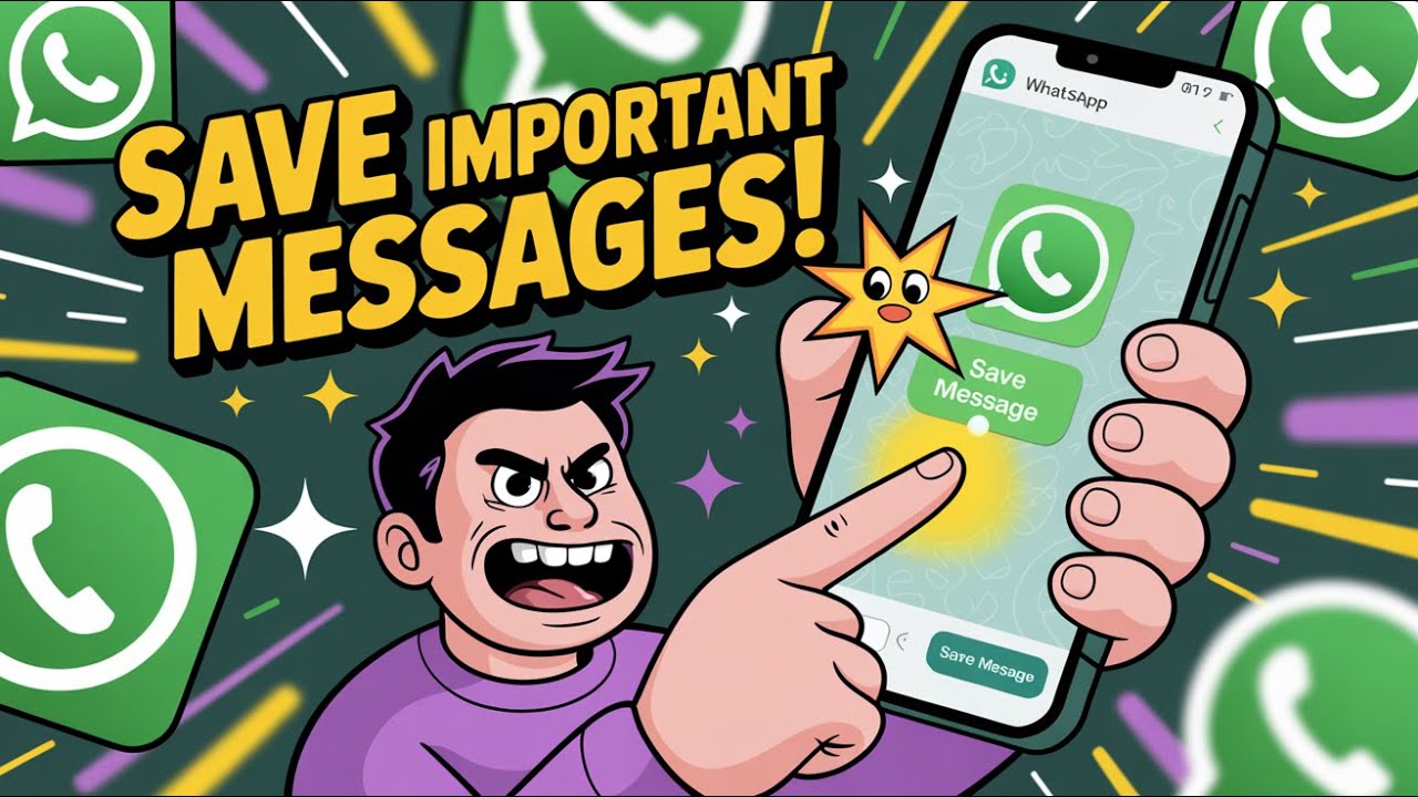 How to Save Important Messages on WhatsApp - YouTube