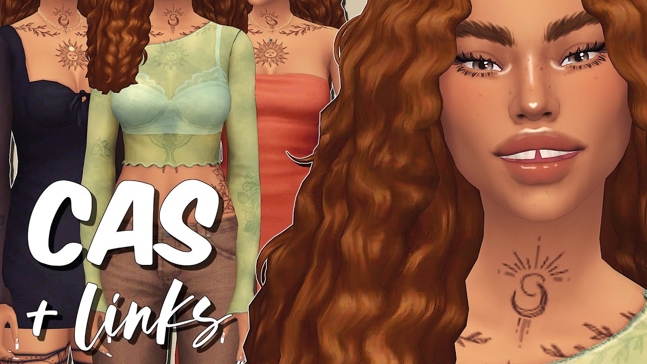 The Sims 4 | ZARA MONROE | cas & lookbook + CC Links - YouTube