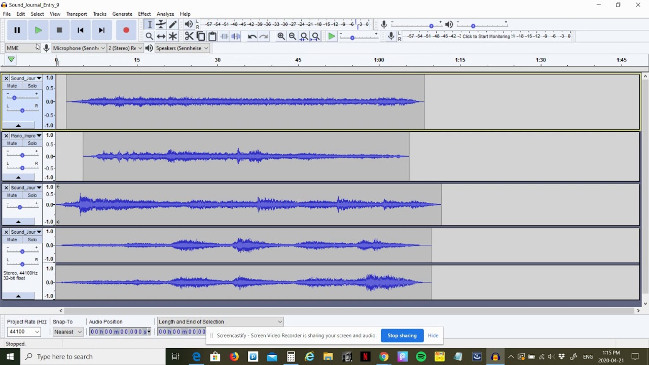 004 Creating a Sound Collage using Multiple Sound Journal Entries ...