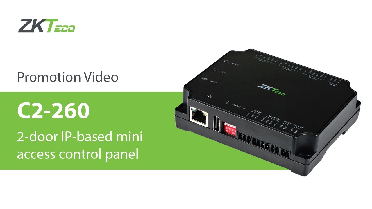 C2-260 Two-door IP-based Mini Control Panel - YouTube