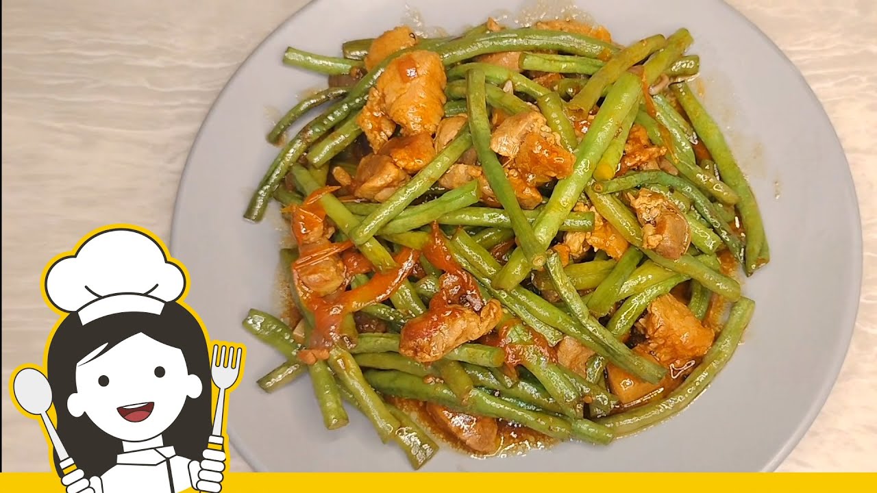 ADOBONG SITAW | GINISANG BATONG (STRING BEANS) - YouTube