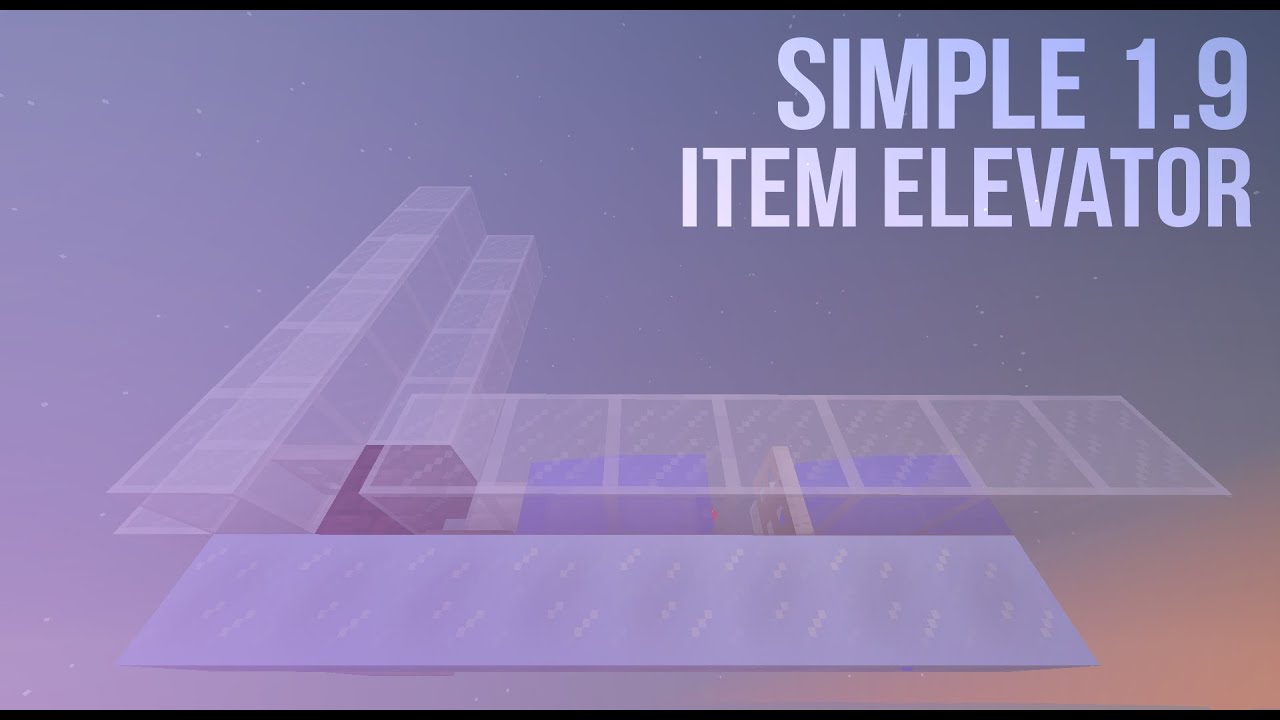 Simple 1.12 Item Elevator v3 | Mass Item Transportation | Minecraft - YouTube
