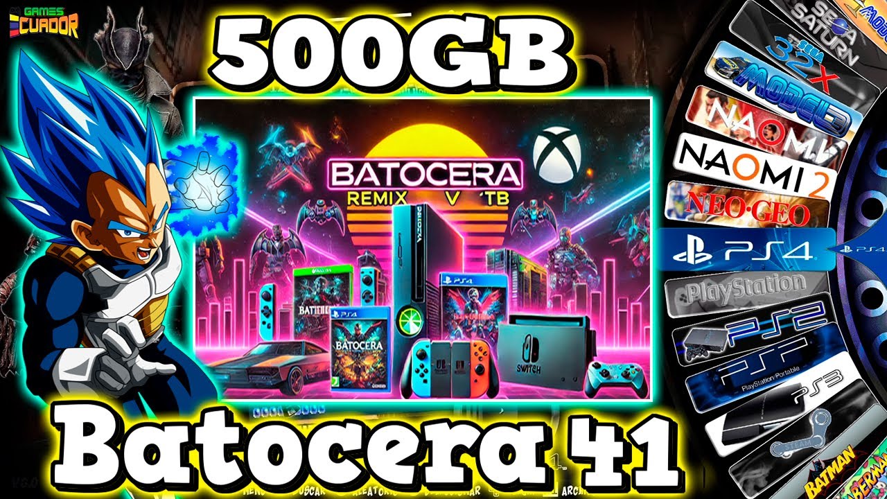 Batocera 41 All Emulator 500gb PS4 PS3 PS2 Switch Wiiu Xbox 360 (18000 ...