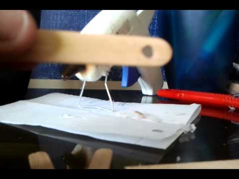 how to make a popsicle stick sling shot - YouTube