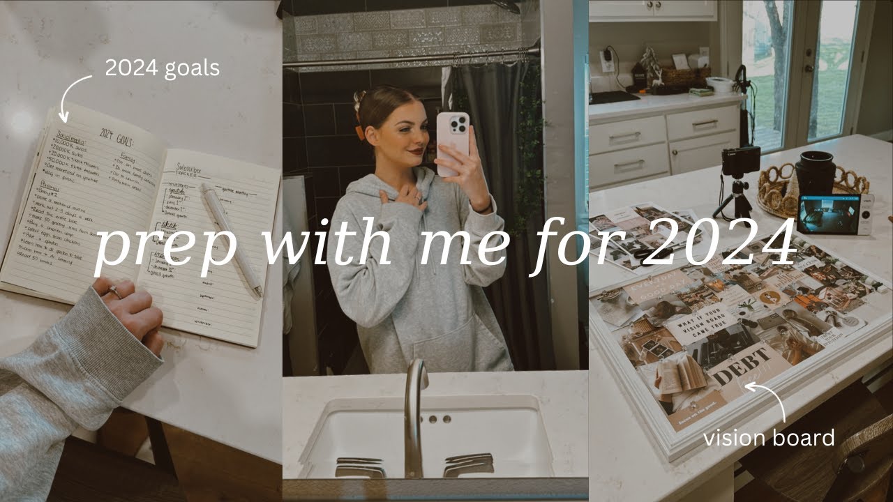 preparing for the new year 2024| vision board, goal setting, reset for ...