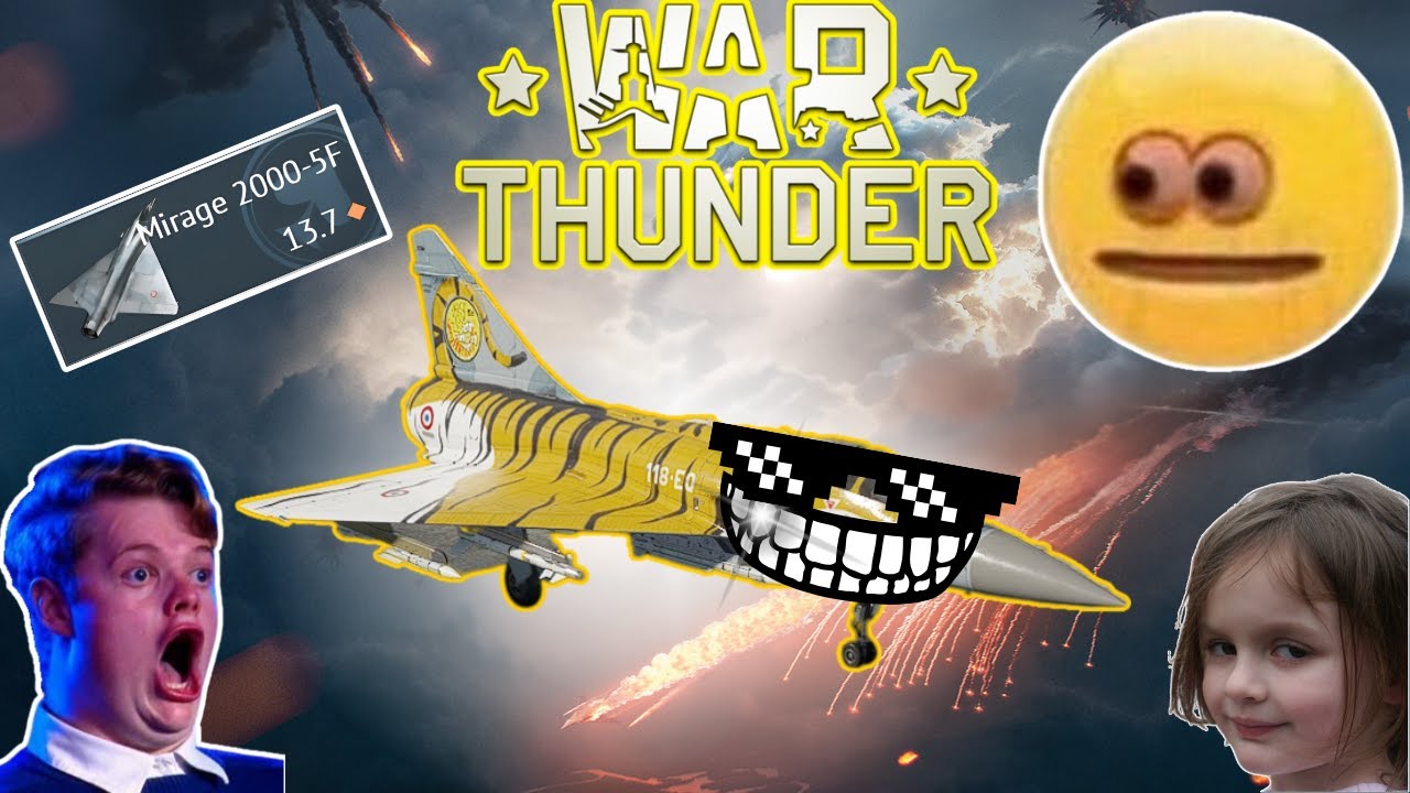 WAR THUNDER FUNNY VIDEO OF MIRAGE 5F GRIND ! - YouTube