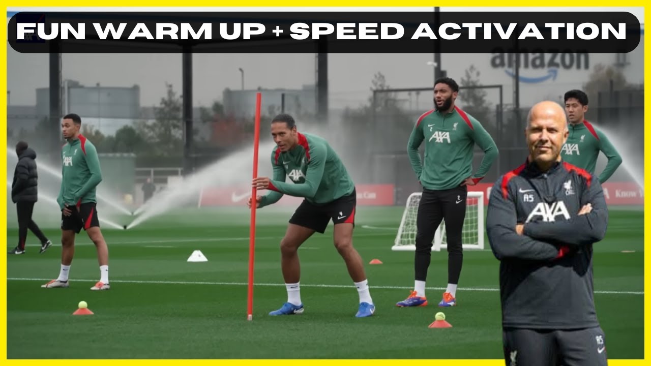 Liverpool FC Training / FUN WARM UP + Speed Activation Drills - YouTube