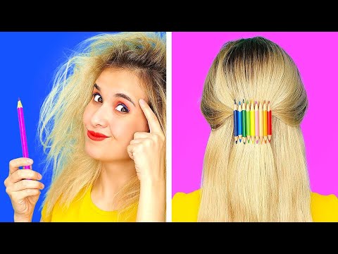 DAHİ MİYİM NEYİM? || 123 GO! SCHOOL Aslında 5 Dahice Komik Yemek Ve Güzellik Tüyosu