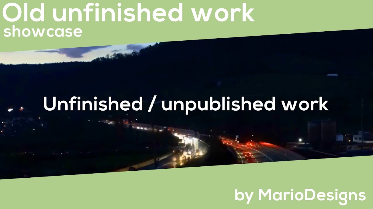 Old unfinished / unpublished work - MarioDesigns - YouTube
