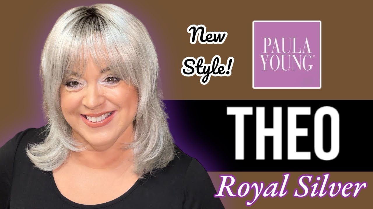 THEO Wig by Paula Young in Royal Silver ♥ FUN Modern Long SHAG WIG ♥ ...