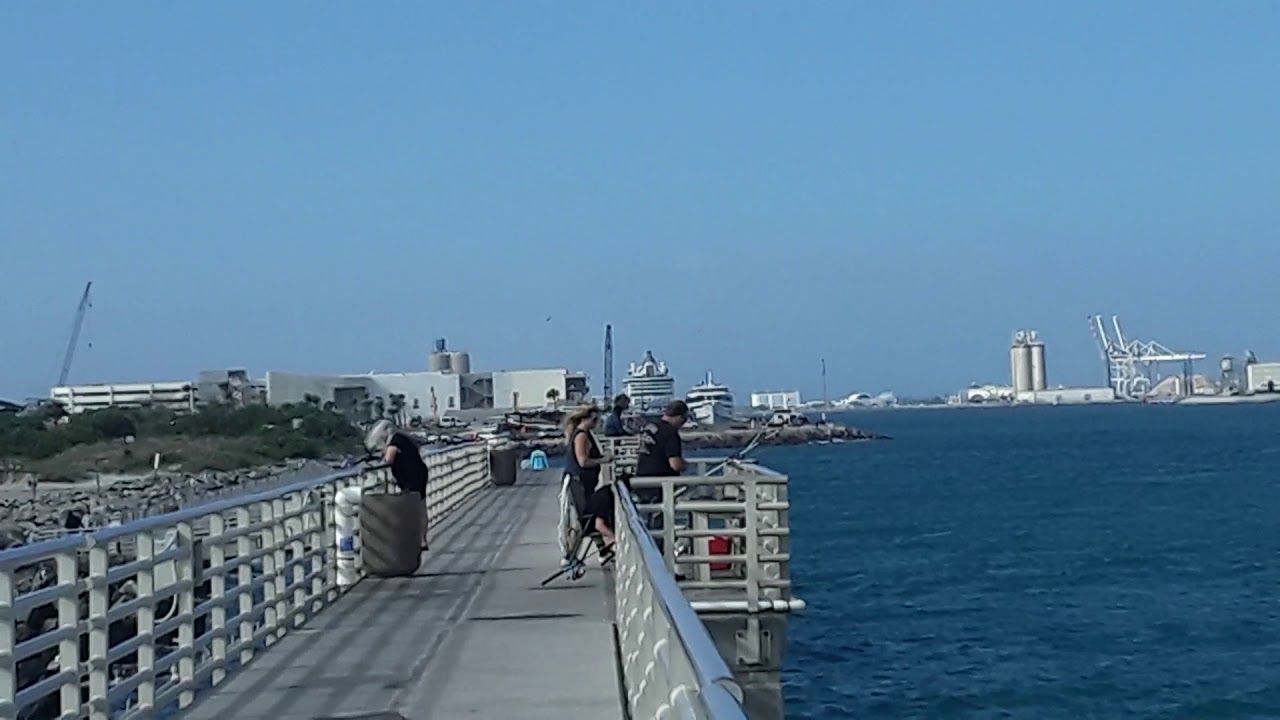 Fishing Pier at Jetty Park, Port Canaveral, FL - YouTube