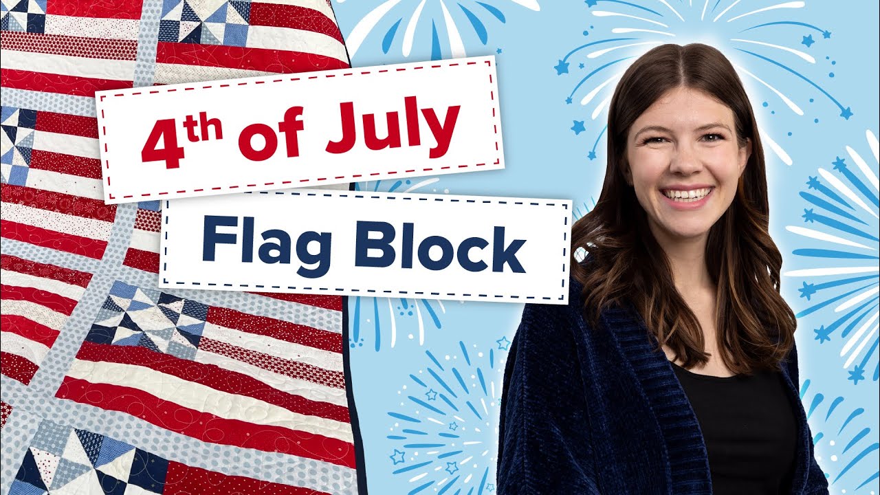 Beginner-Friendly American Flag Quilt Block | FREE Patriotic Quilt ...