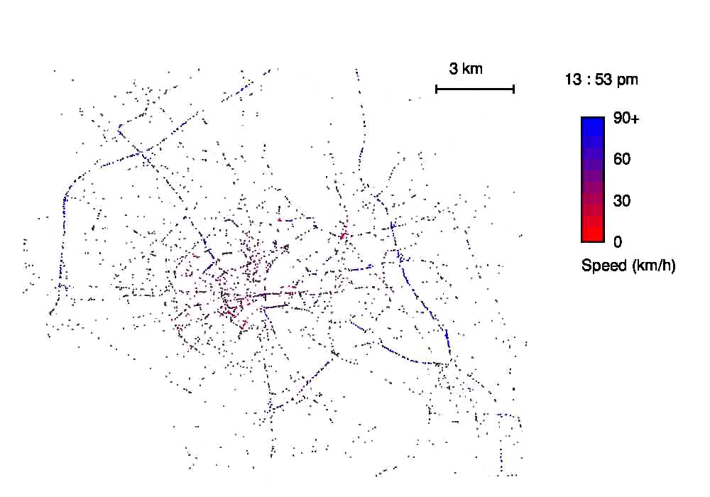 Vehicle speed and density over time and space - YouTube