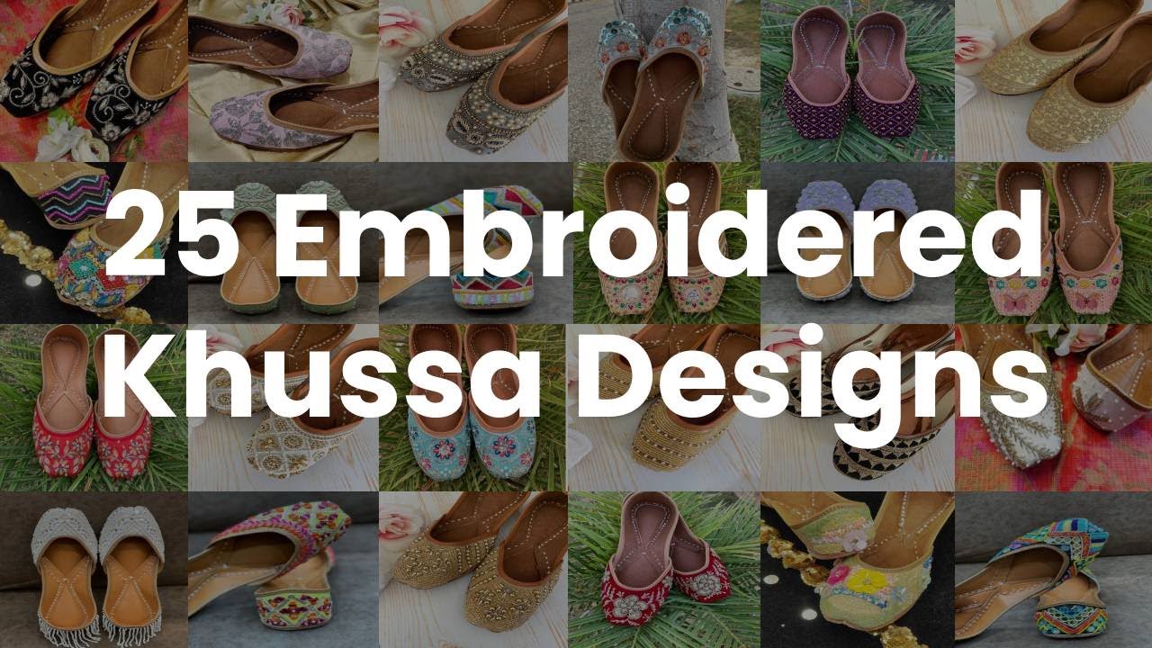 25 Embroidered Khussa Designs, Fancy Formal Khussa Designs, Latest ...