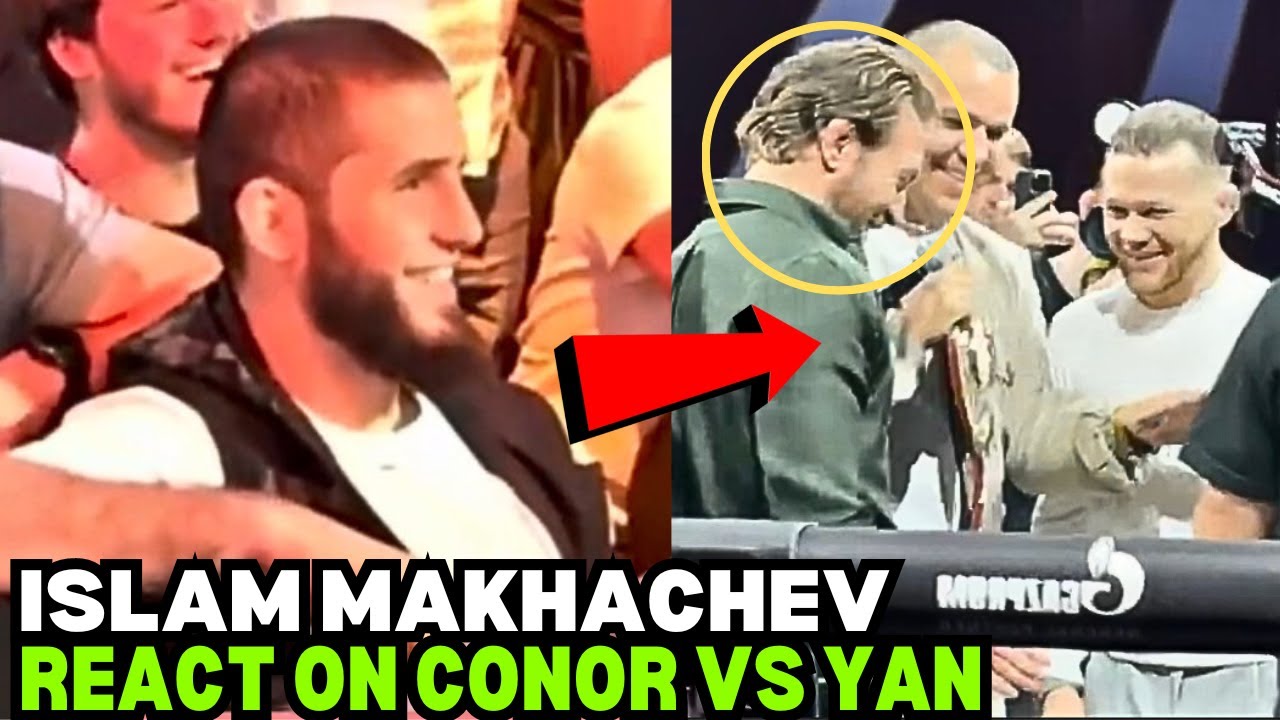 Islam Makhachev REACTION On Conor McGregor Vs Petr Yan Face Off - YouTube