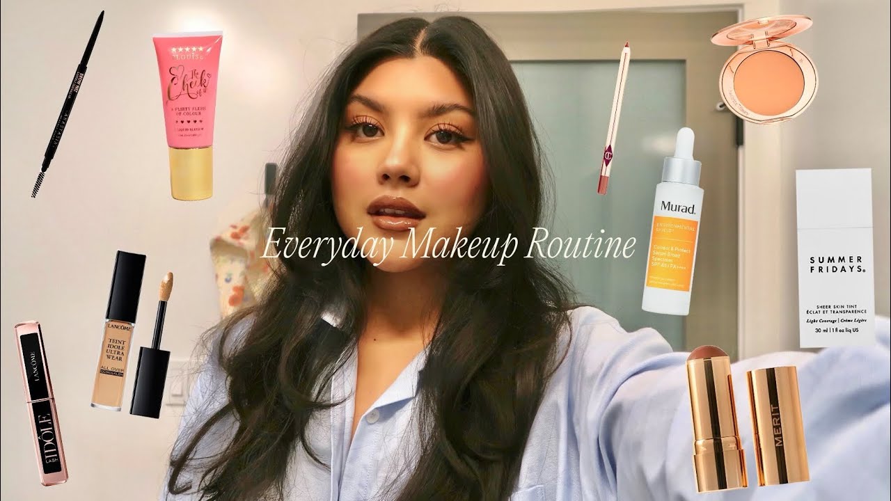 my everyday makeup routine + life updates - YouTube