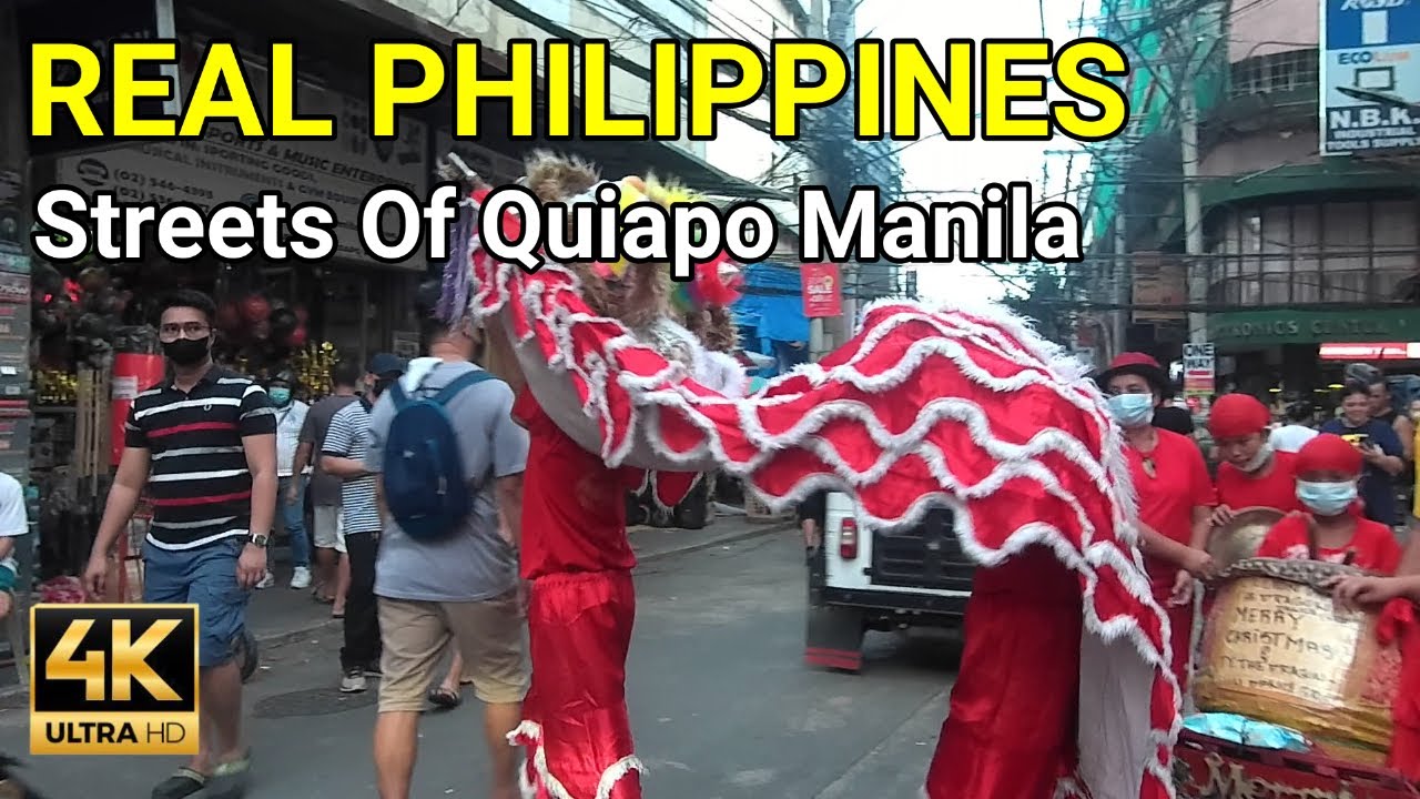 [4K] Busy Street Walking in Quiapo Manila Philippines | Real Life ...