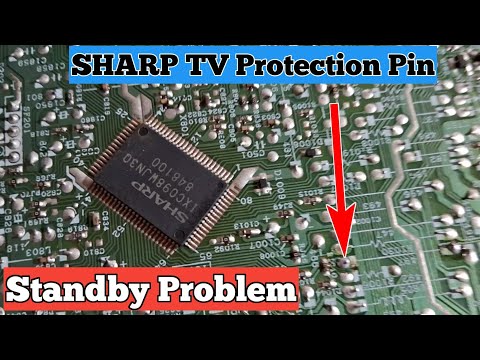 SHARP crt tv Protection Pin|| Sharp tv Protection mode.||Sharp tv.