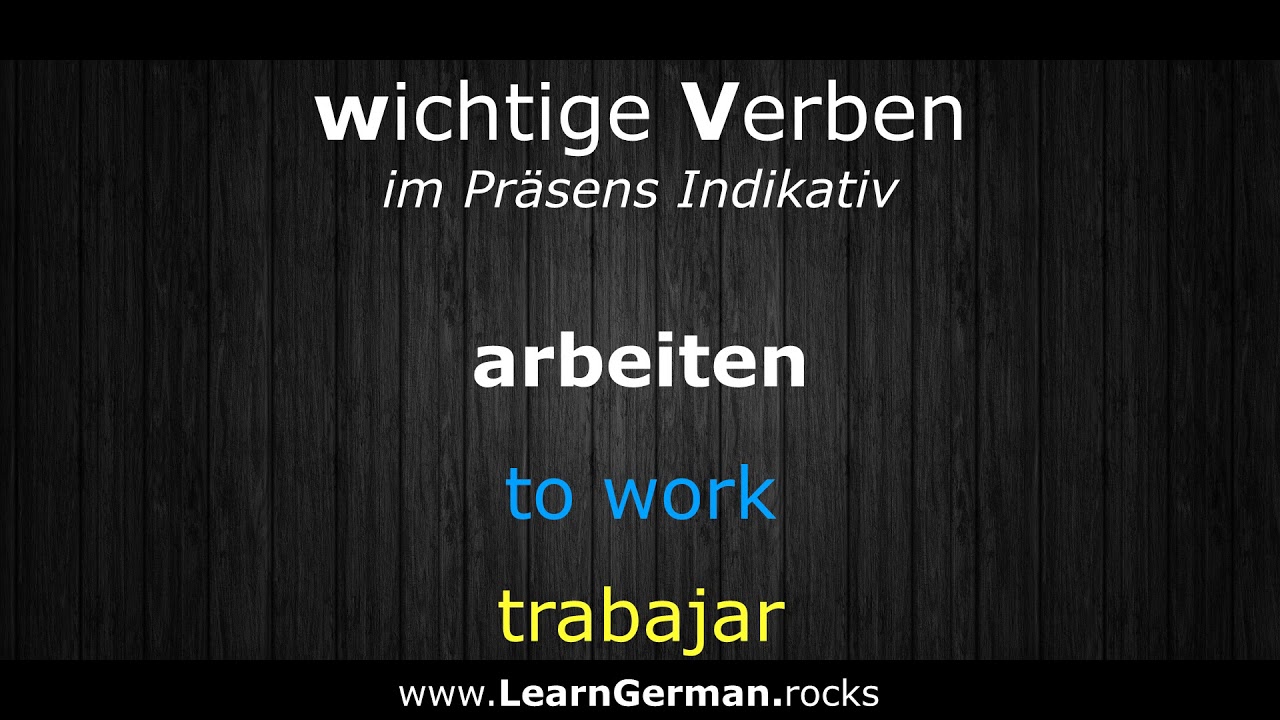 German Conjugation To Work Arbeiten ich Arbeite Du Arbeitest german-conjugation-to-work-arbeiten-ich-arbeite-du-arbeitest