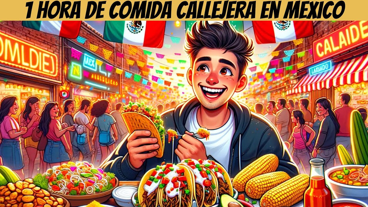 "1 Hora Comiendo la Mejor Comida Callejera en México 🇲🇽 | ¡Sabores ...