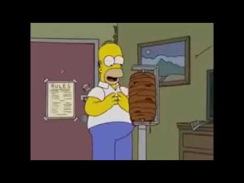 Homero come cordero- Los Simpsons - YouTube