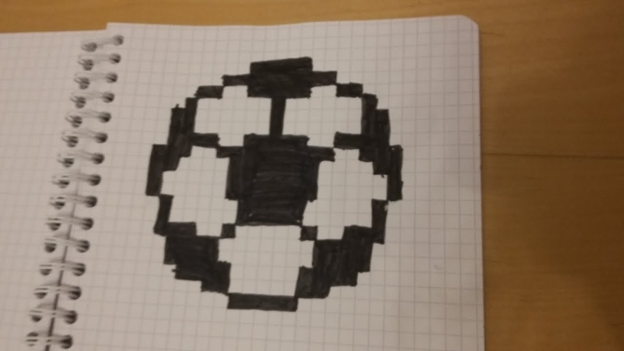 PIXEL ART - ballon de football - YouTube