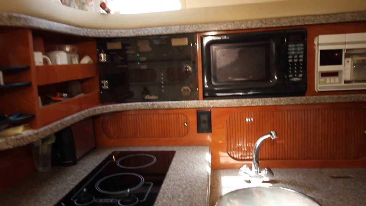 RINKER 342 Fiesta Vee Interior - YouTube