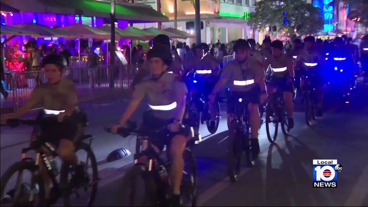 Strict enforcement in effect on South Beach during Spring Break - YouTube