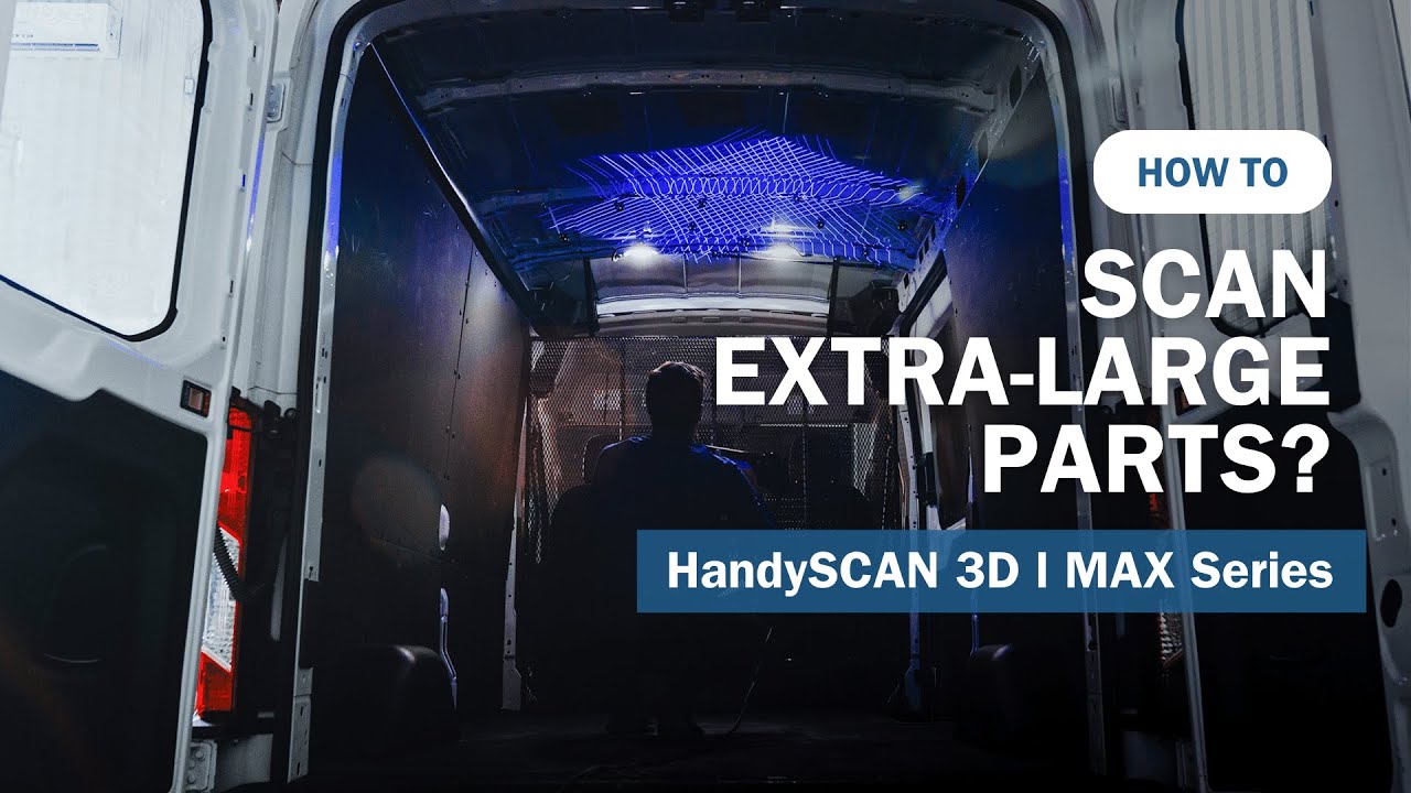 How to scan large parts with the HandySCAN 3D|MAX Series? - YouTube