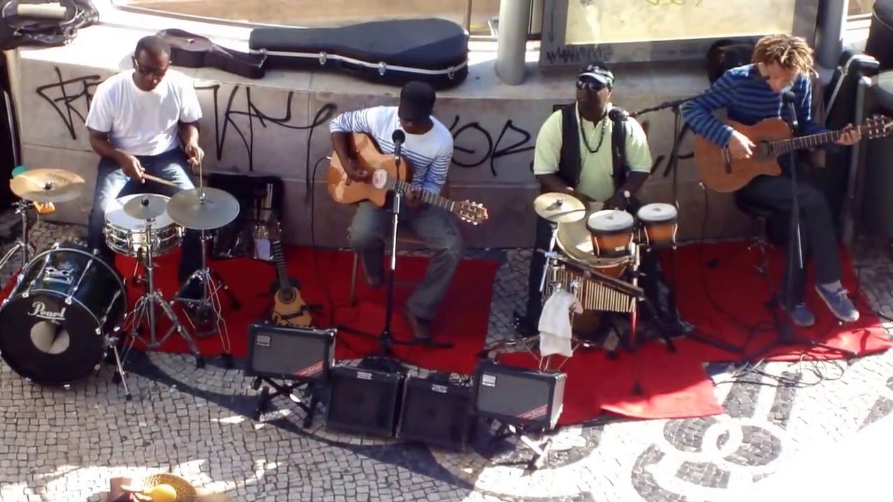 Cabo Verde music in Chiado, downtown Lisboa (1) - YouTube