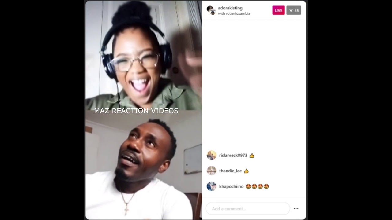 Adora Kisting x Roberto IG Live (Namiba x Zambia) || Maz Reaction ...