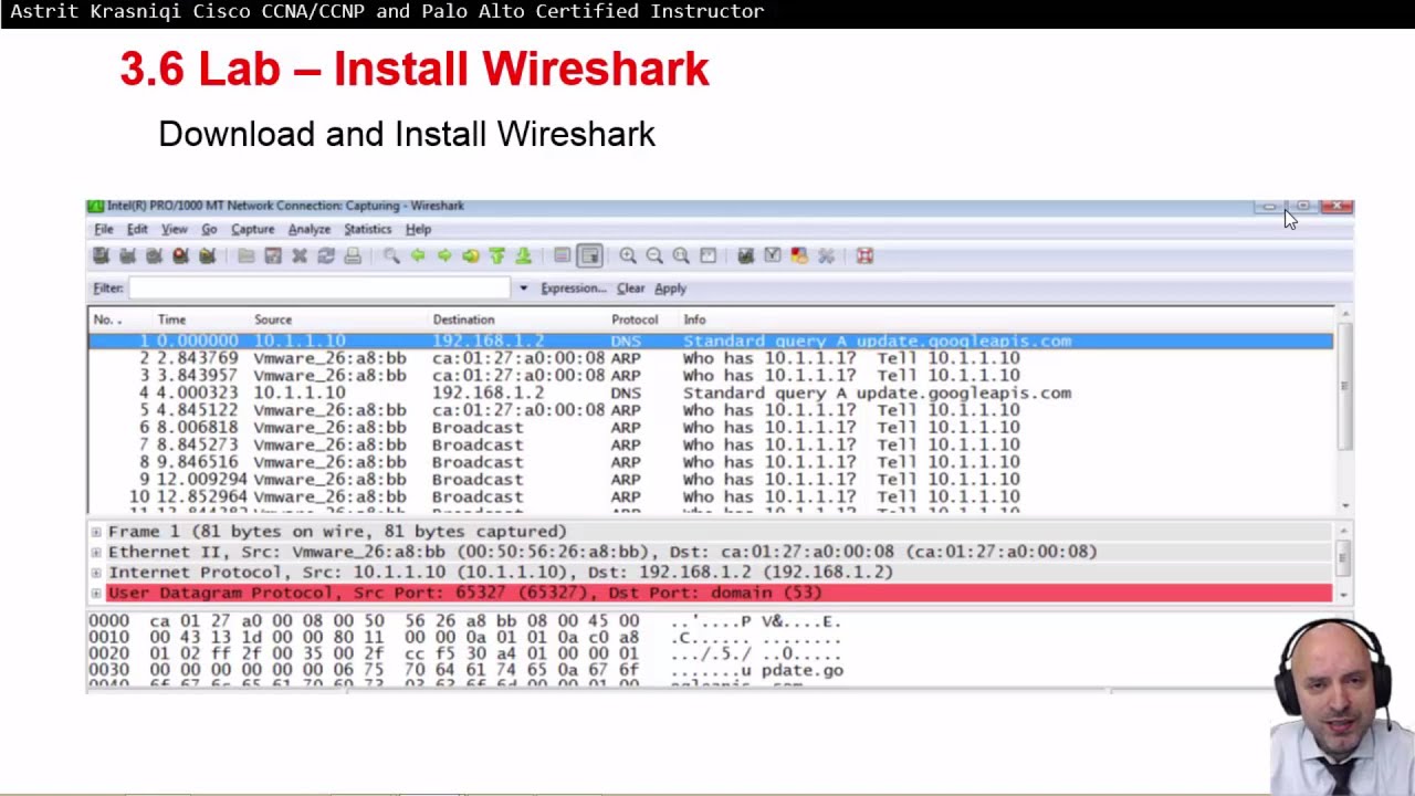 Lesson 36 Lab Install Wireshark Ccna 1 Introduction To Networks