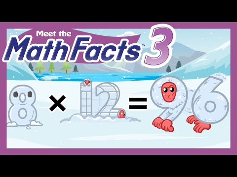 Meet the Math Facts Multiplication & Division - 8 x 12 = 96 | Preschool Prep Company