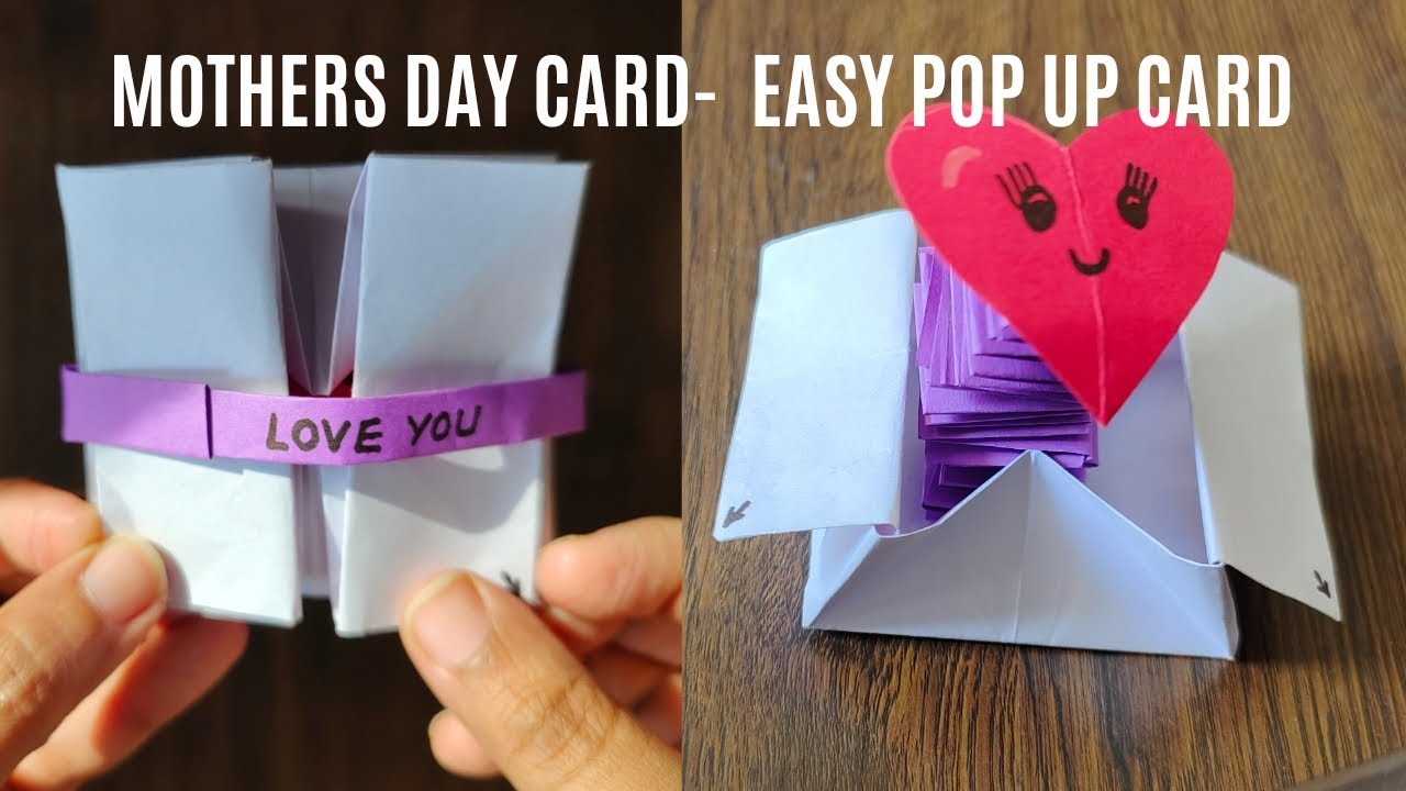 Mothers day cards handmade easy beautiful pop up | love you card ...
