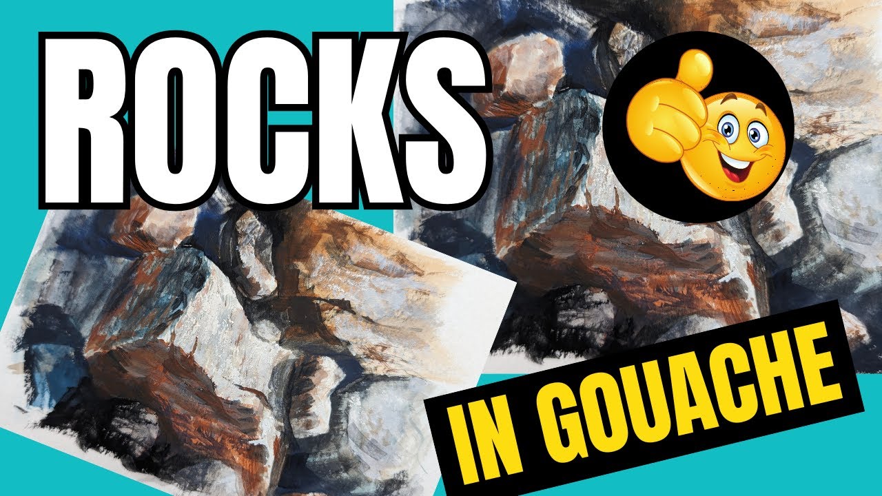 How to Paint Rocks - Separating Light & Shadow - YouTube