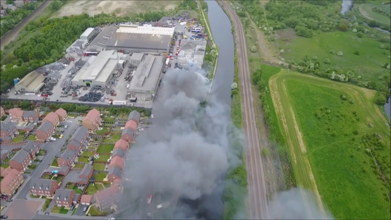 ***Big Industrial Fire Drone Footage*** - YouTube