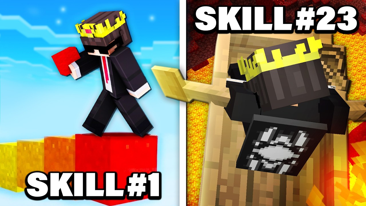 I Learned Minecraft's Impossible Skills in 24 Hours! - YouTube