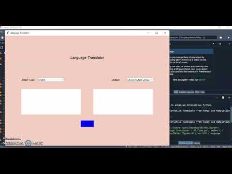 Darsh Garg / Project - 181 (Language Translator - 2) / WhiteHat Jr / Python Coding / Spyder ...